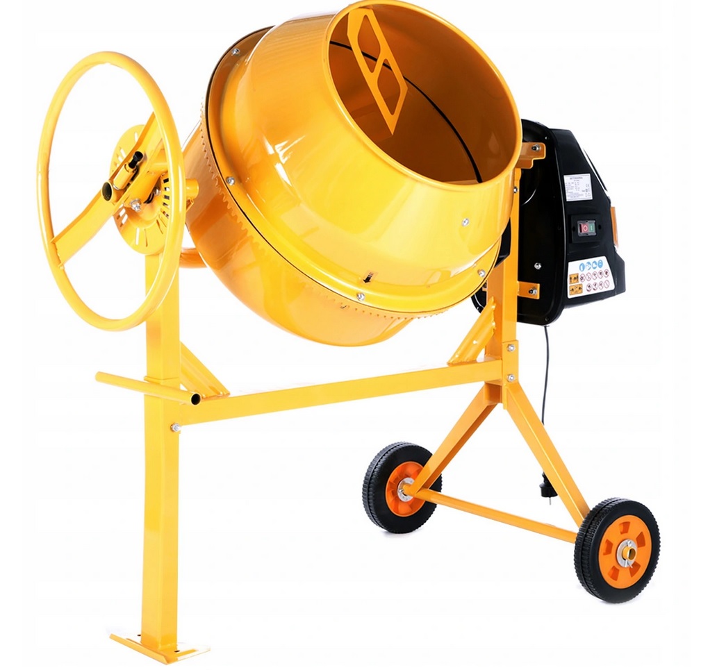 Betonieră mare 160L/230V 500W cu elemente din fontă